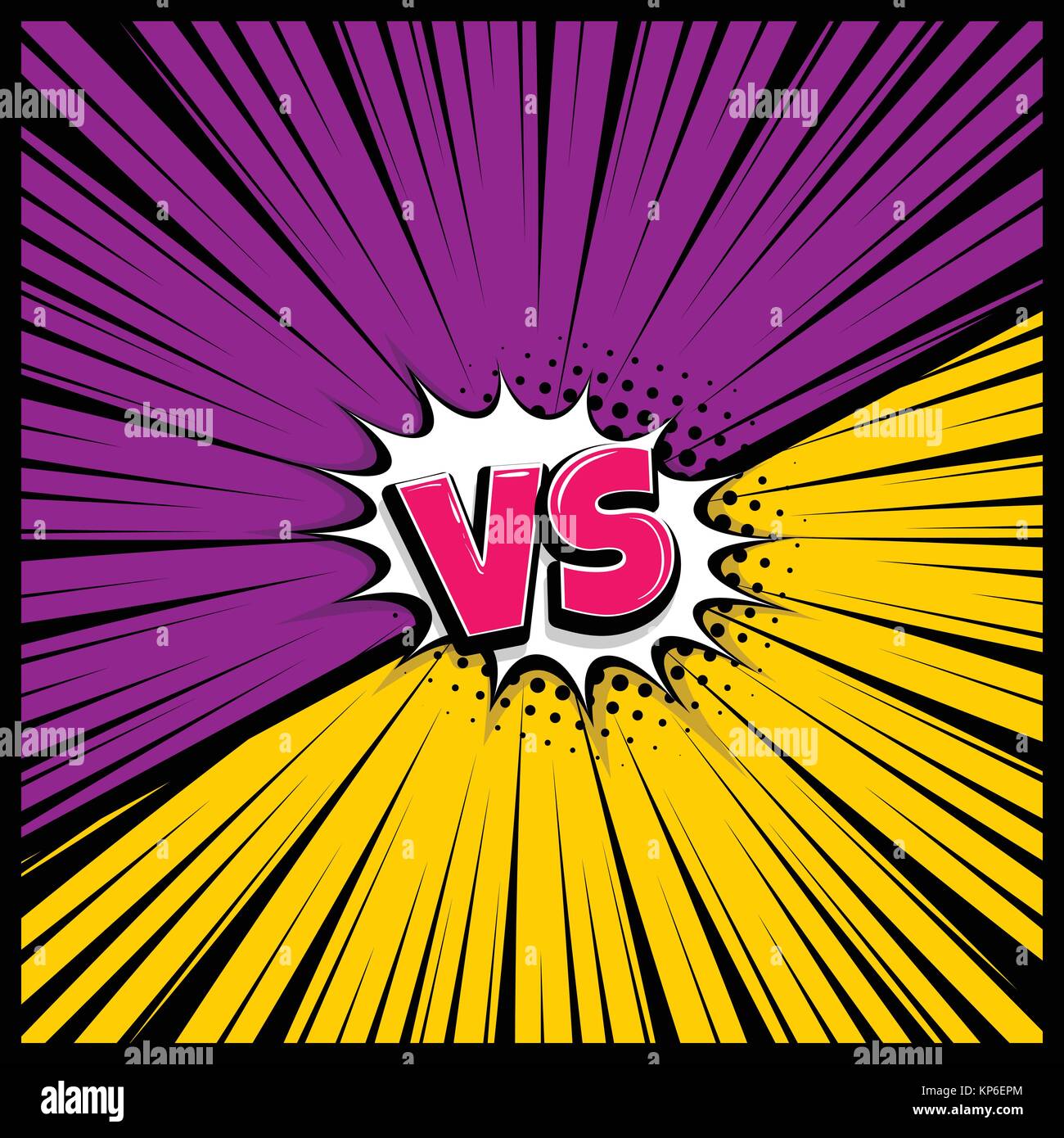 Versus comic text speech bubble Stock Vector Image & Art - Alamy