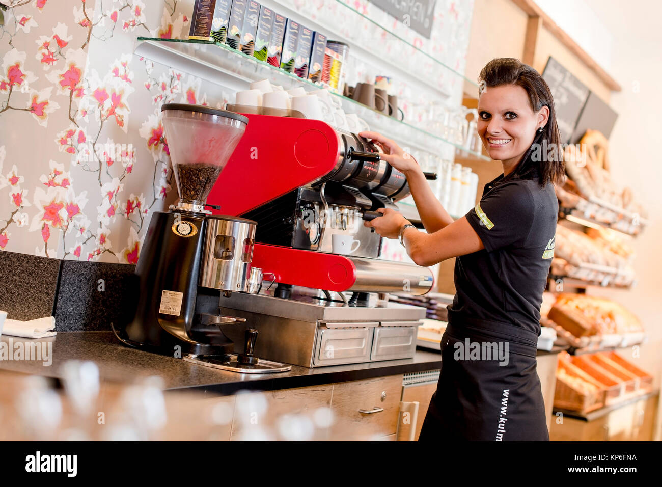 Kellnerin - waitress Stock Photo - Alamy