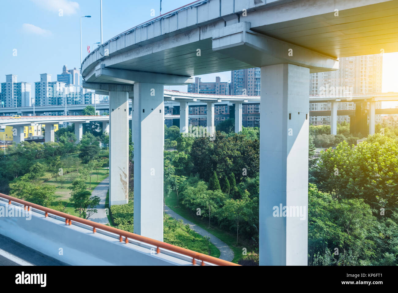 Overpass shanghai green hi-res stock photography and images - Alamy