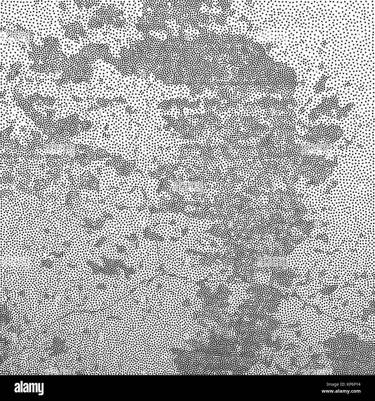 grain texture. halftone dots monochrome vector background Stock Vector ...