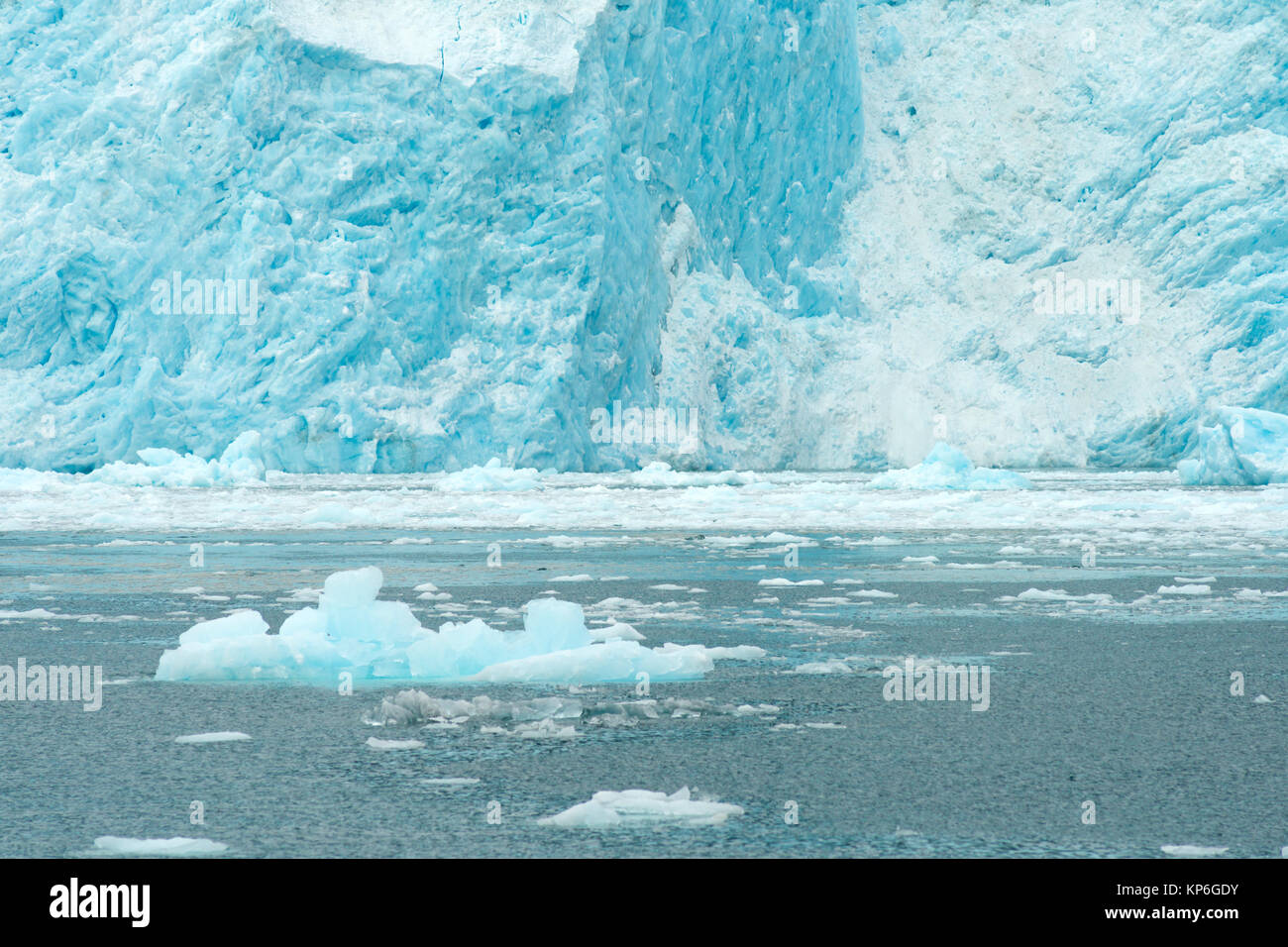 Aialik Glacier Ice Flow Pacific Ocean Alaska Coast Stock Photo - Alamy