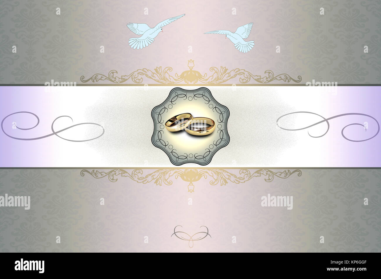 Template wedding invitation white doves hi-res stock photography and ...