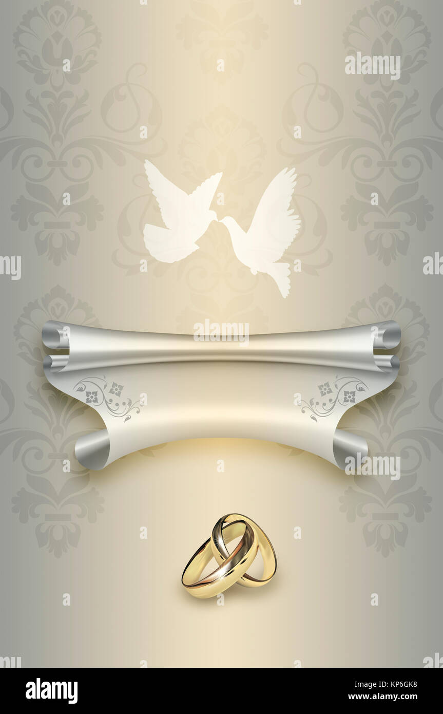 White Doves Wedding Invitation Card Wedding Invitation White Doves