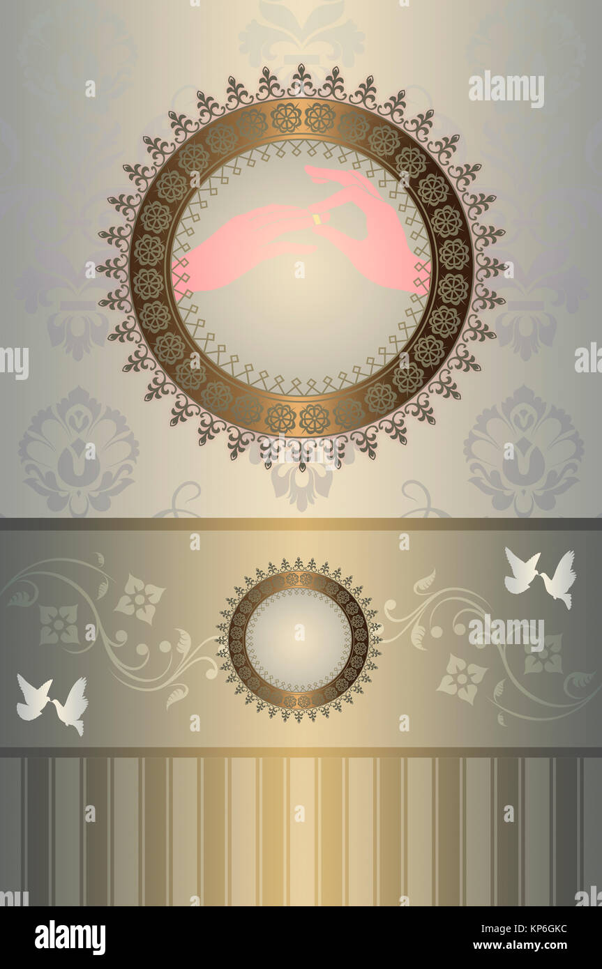 Template wedding invitation white doves hi-res stock photography and ...