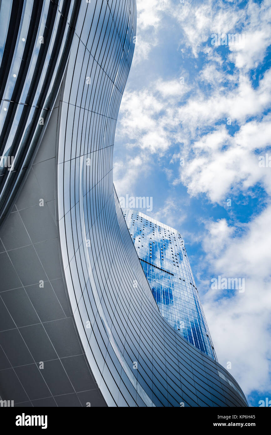 Downtown corporate business district architecture in Shanghai,China ...
