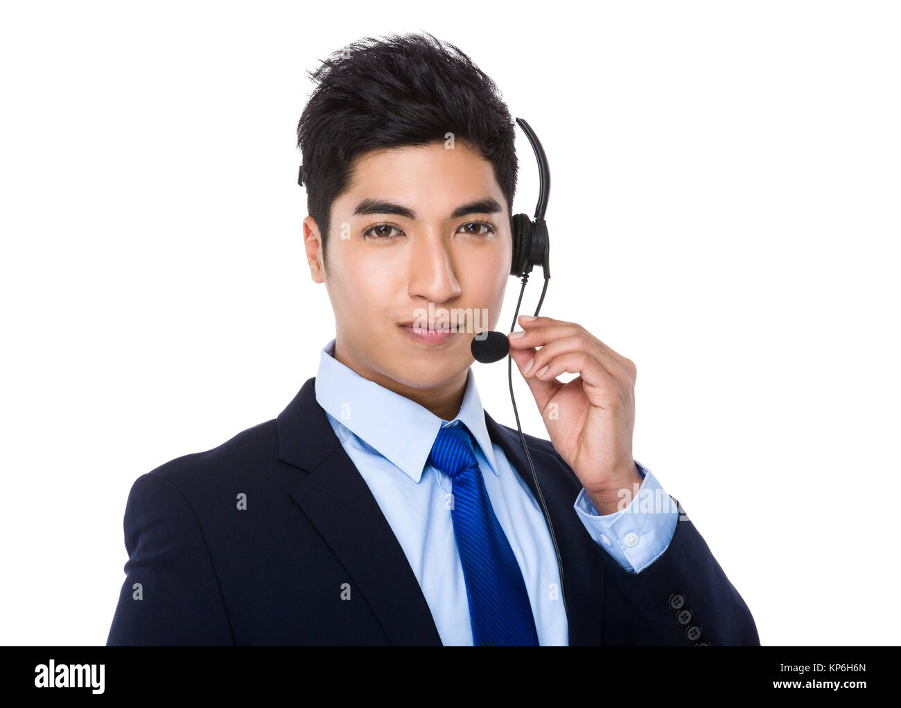 Customer services assistant Stock Photo - Alamy