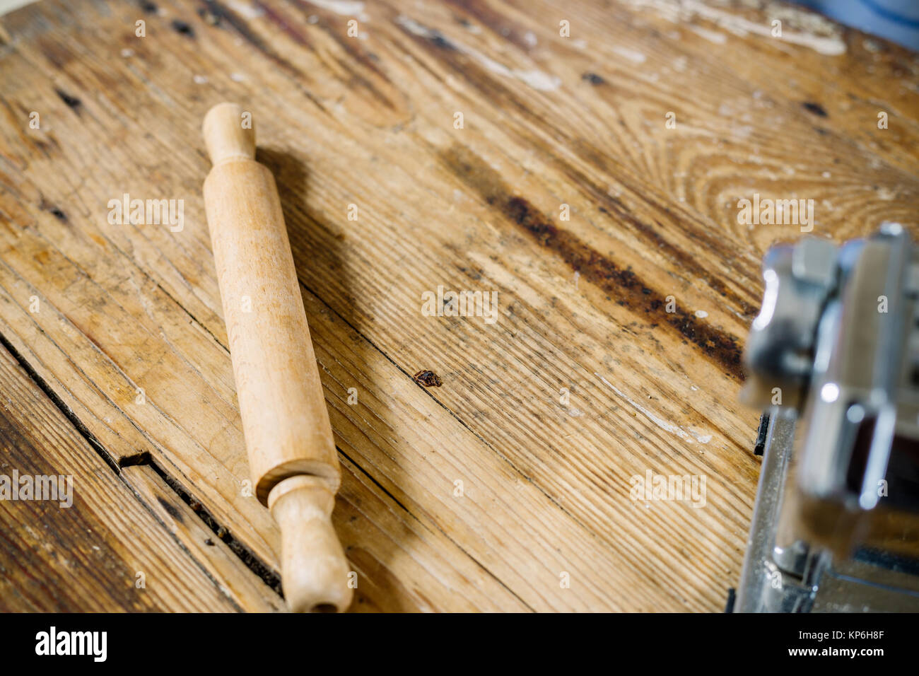 Wooden rolling pin Stock Photo - Alamy