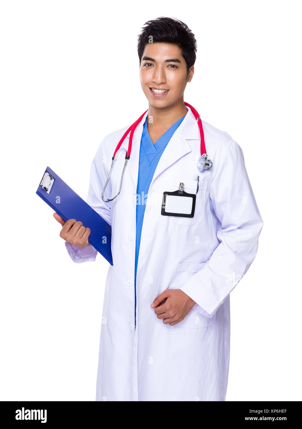 Young doctor carry with file board Stock Photo - Alamy