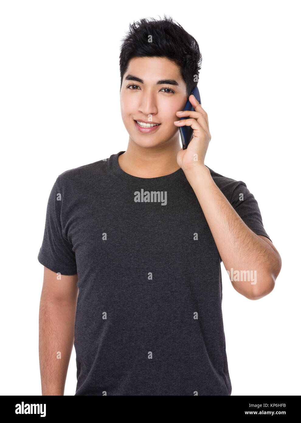 Man chat on the cellphone Stock Photo - Alamy