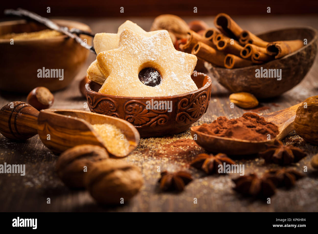 Baking ingredients and spices Stock Photo - Alamy