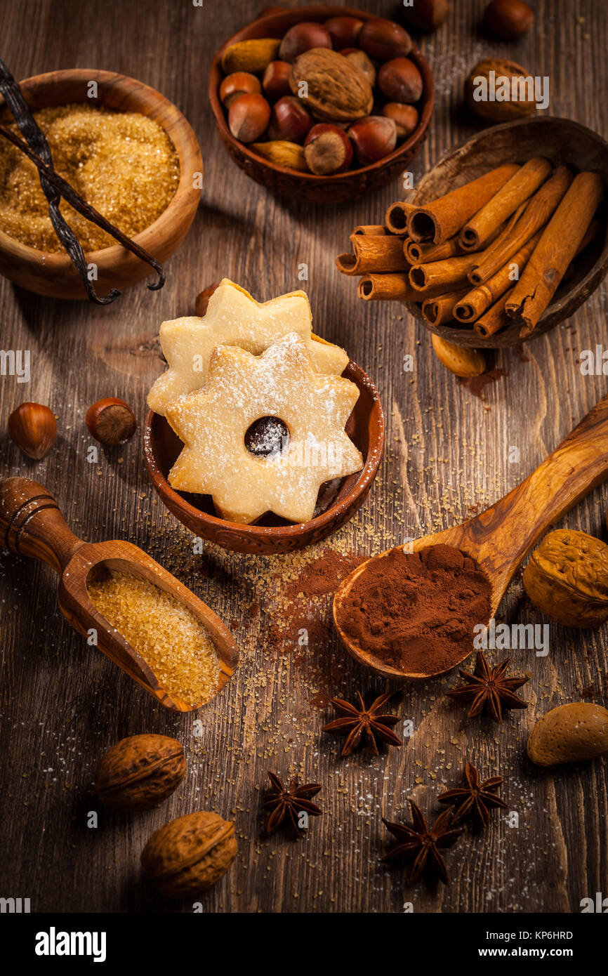 Baking ingredients and spices Stock Photo - Alamy
