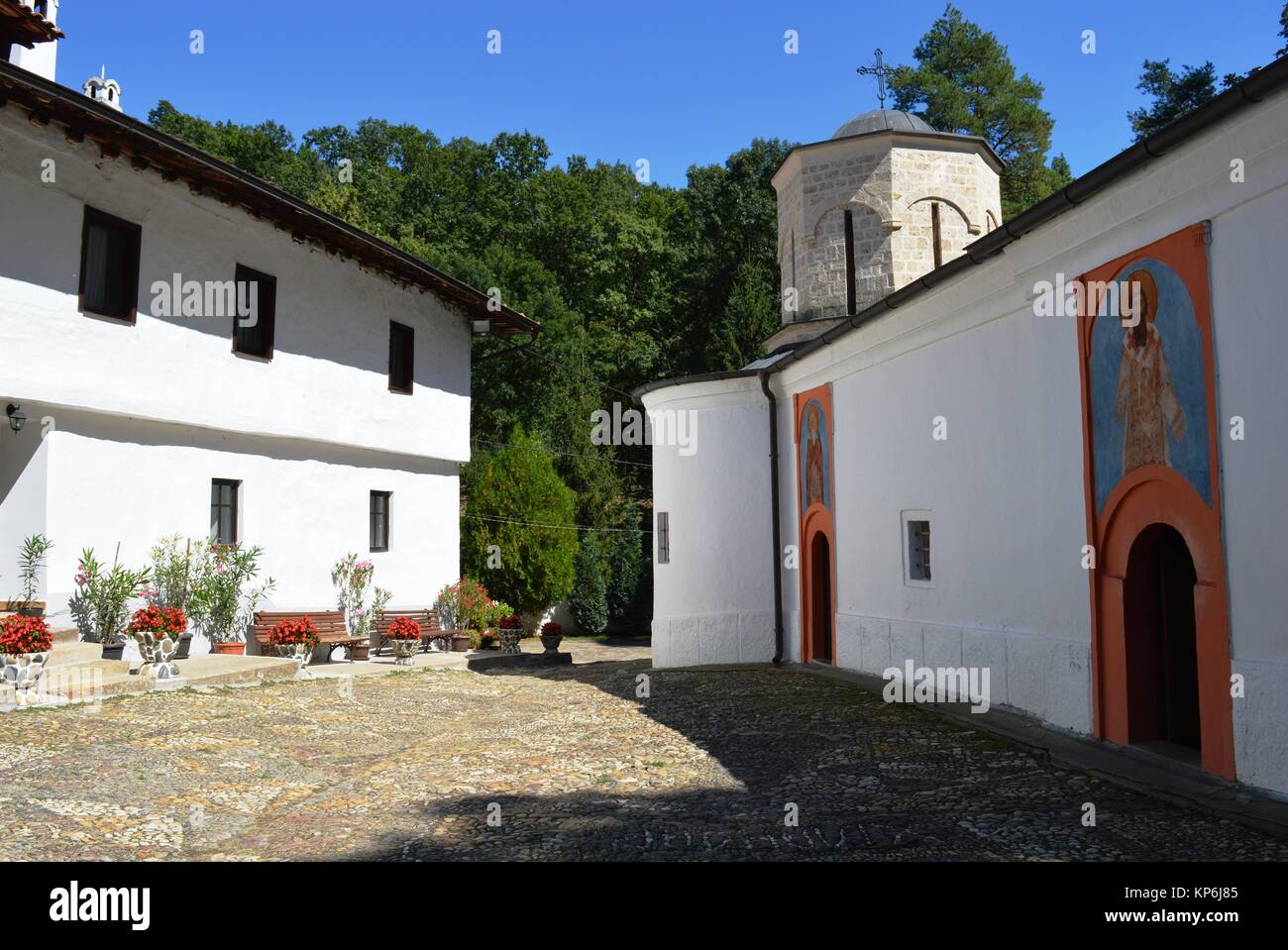 Serbian Orthodox Monastery Stock Photo - Alamy