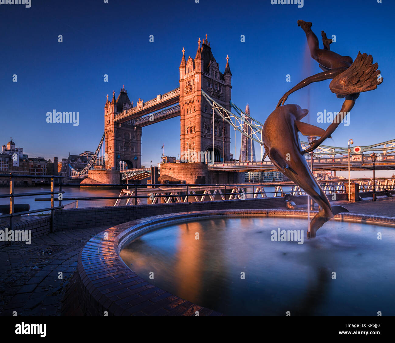 Girl With A Dolphin sculpture by the late David Wynne (1973) adjacent ...