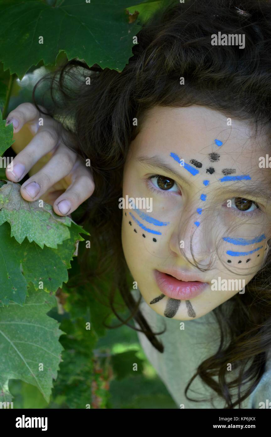 the charmed face of the girl Stock Photo - Alamy
