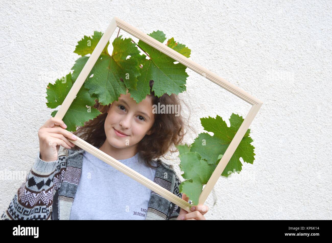 one girl in the frame Stock Photo - Alamy