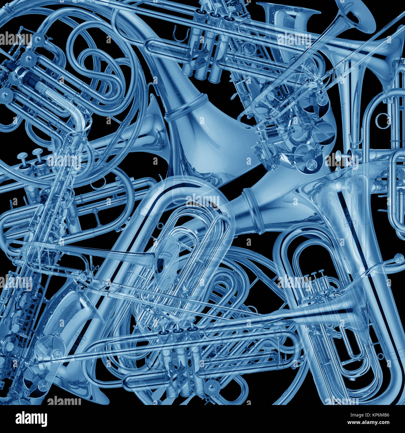 Brass musical instruments hi-res stock photography and images - Alamy