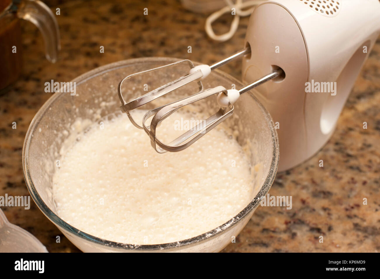 Mixing batter for baking Stock Photo - Alamy