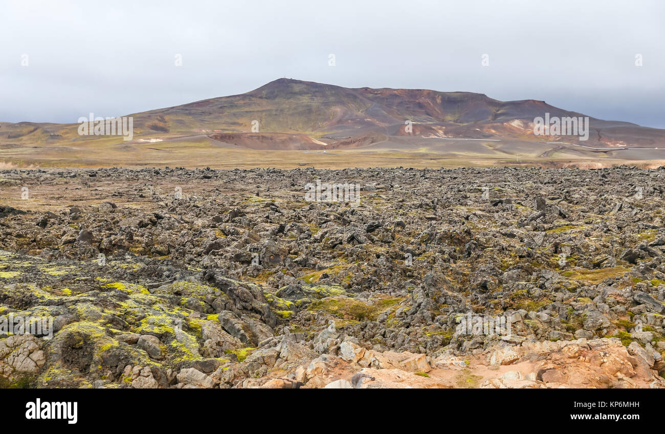Krafla volcanic area in North of Iceland Stock Photo - Alamy