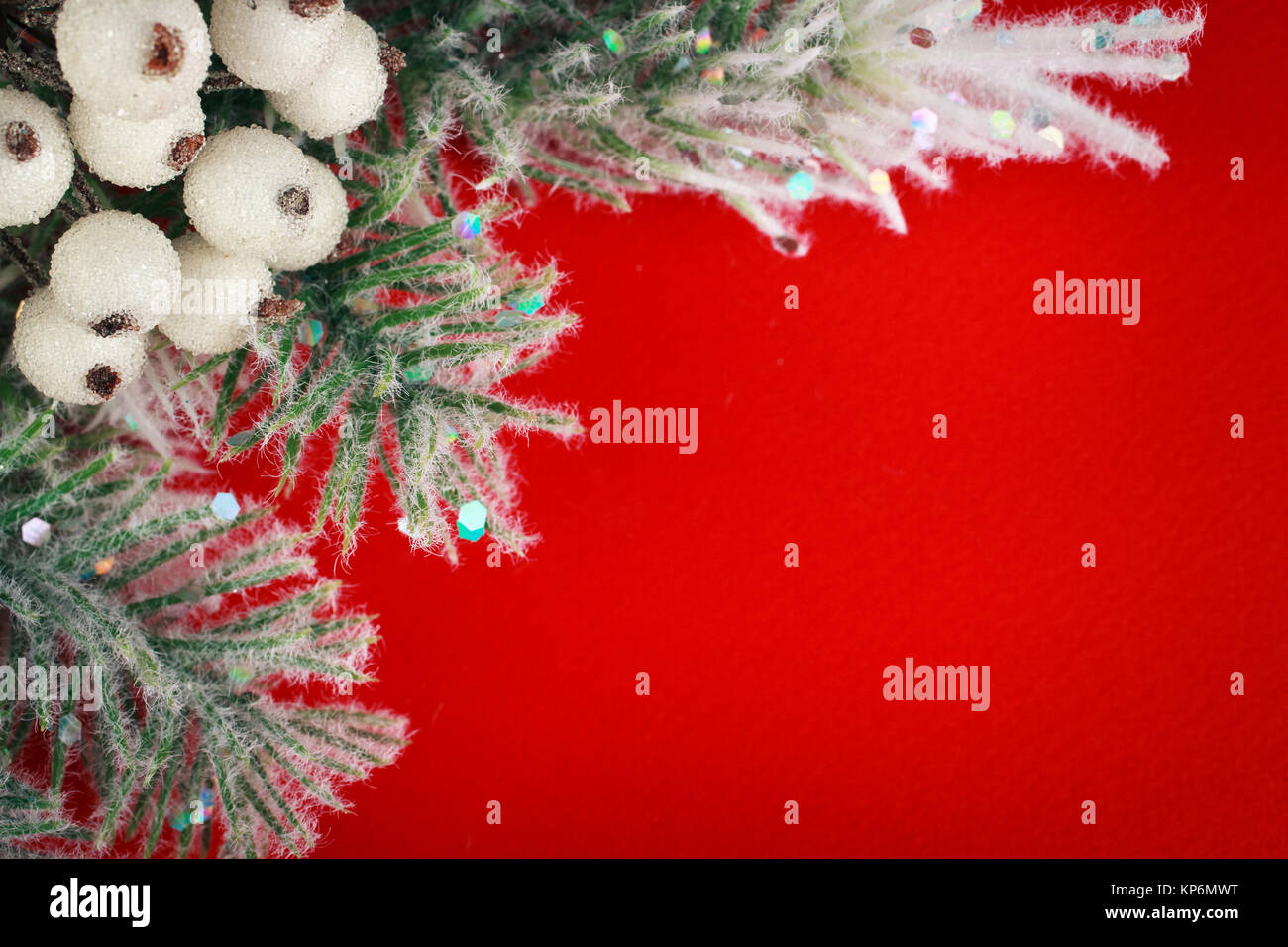 Horizontal christmas pine branch frame hi-res stock photography and ...