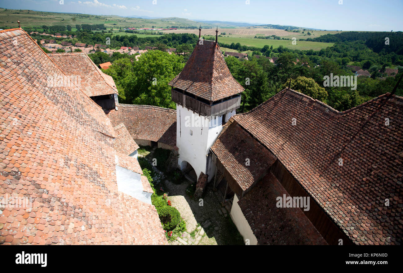 Fortified church of Viscri, UNESCO heritage site Stock Photo - Alamy