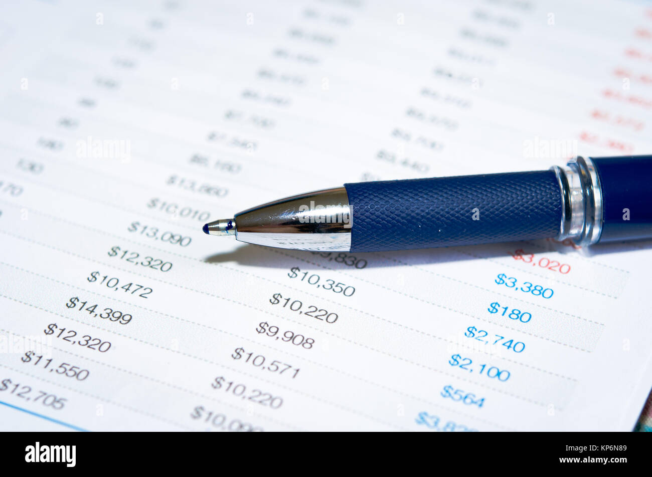 finance and pen Stock Photo - Alamy