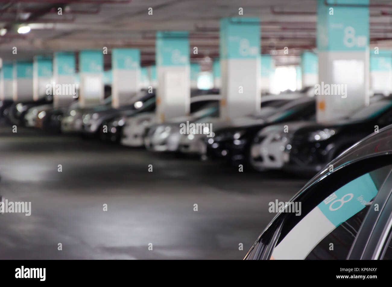 Abstract blur parking garage hi-res stock photography and images - Alamy