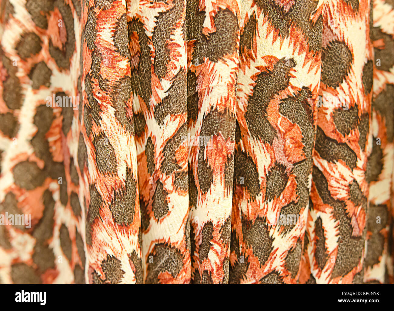 Tiger pattern fabric Stock Photo - Alamy