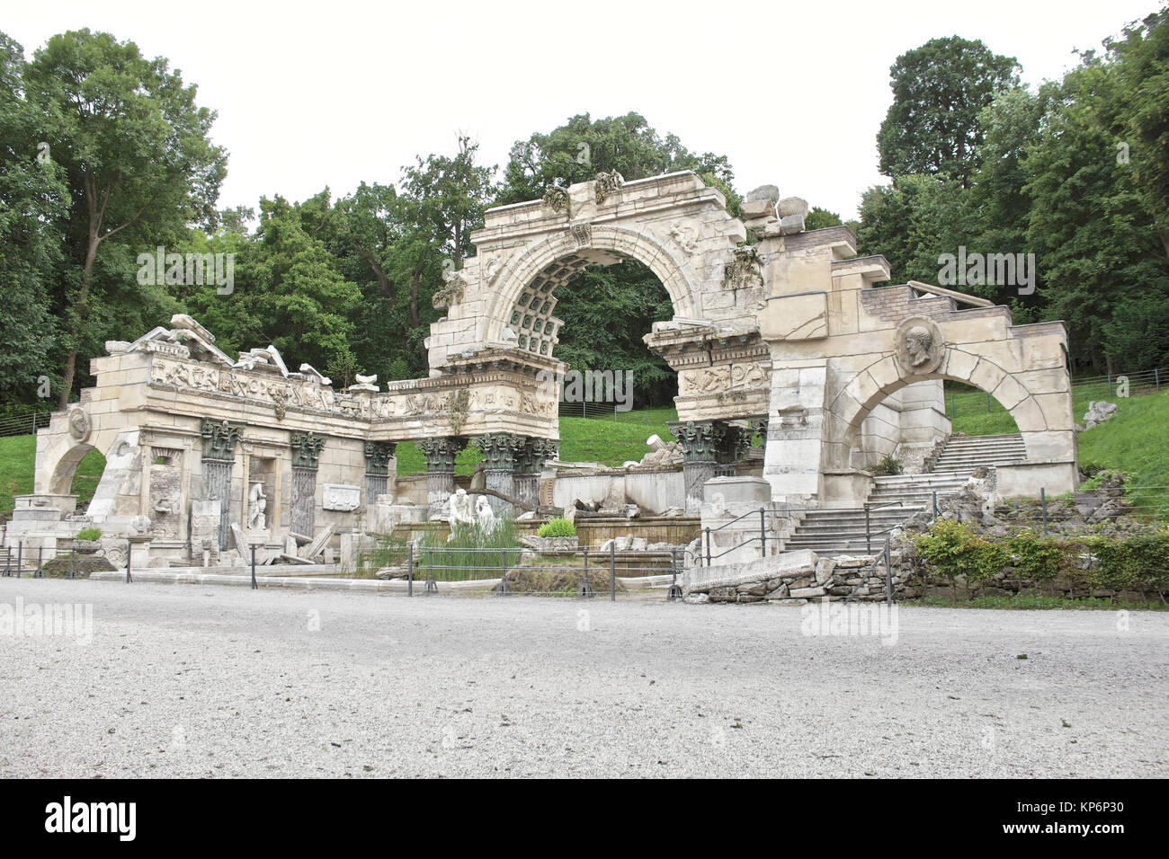 Roman ruins in Schönbrunn park, Vienna Stock Photo - Alamy