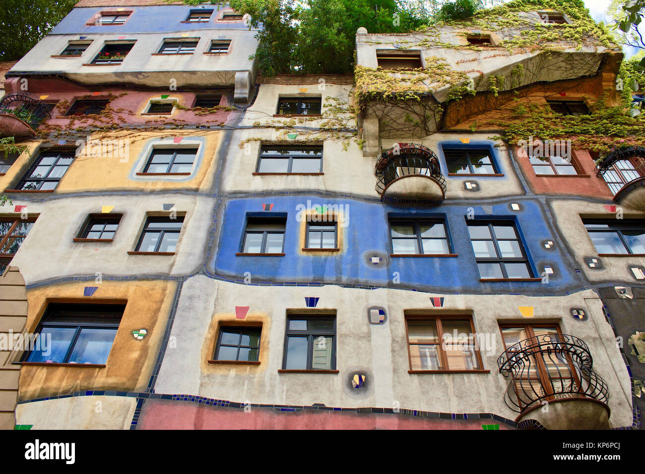 Hundertwasser House, Vienna Stock Photo - Alamy