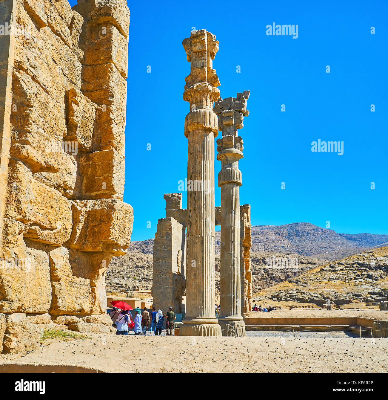 PERSEPOLIS, IRAN - OCTOBER 13, 2017: The ruins of All Nations Gate ...