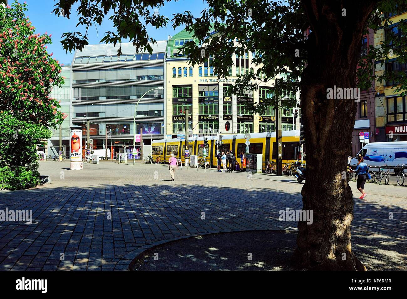 The Hackescher Markt is a square in the downtown of the city. Berlin ...