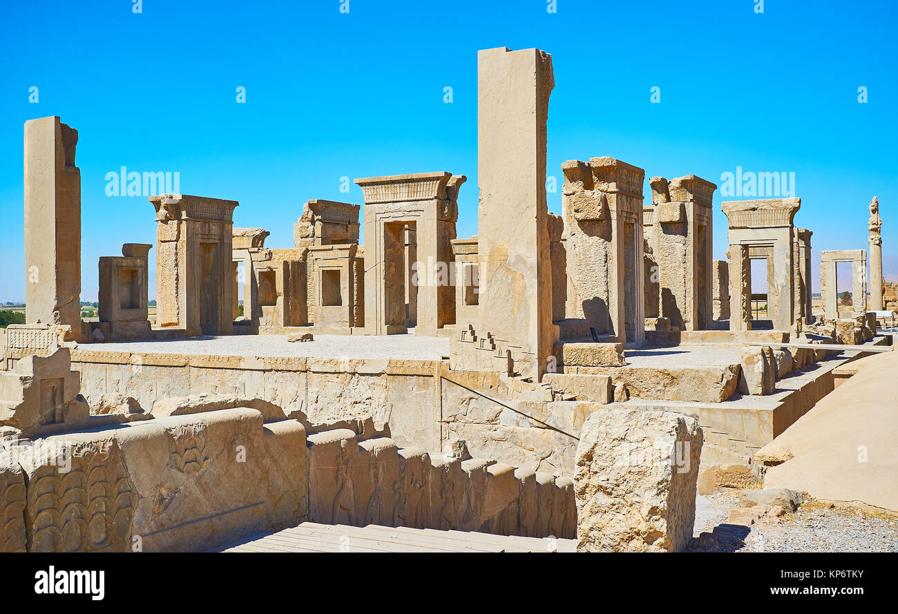 Archaeological site of Persepolis include preserved landmarks of ...