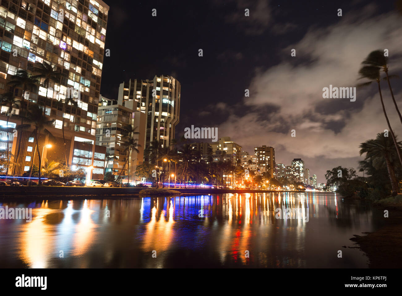 Waikiki Buildings Hotels Palms Architecture Kapahulu Avenue Ala Wai ...