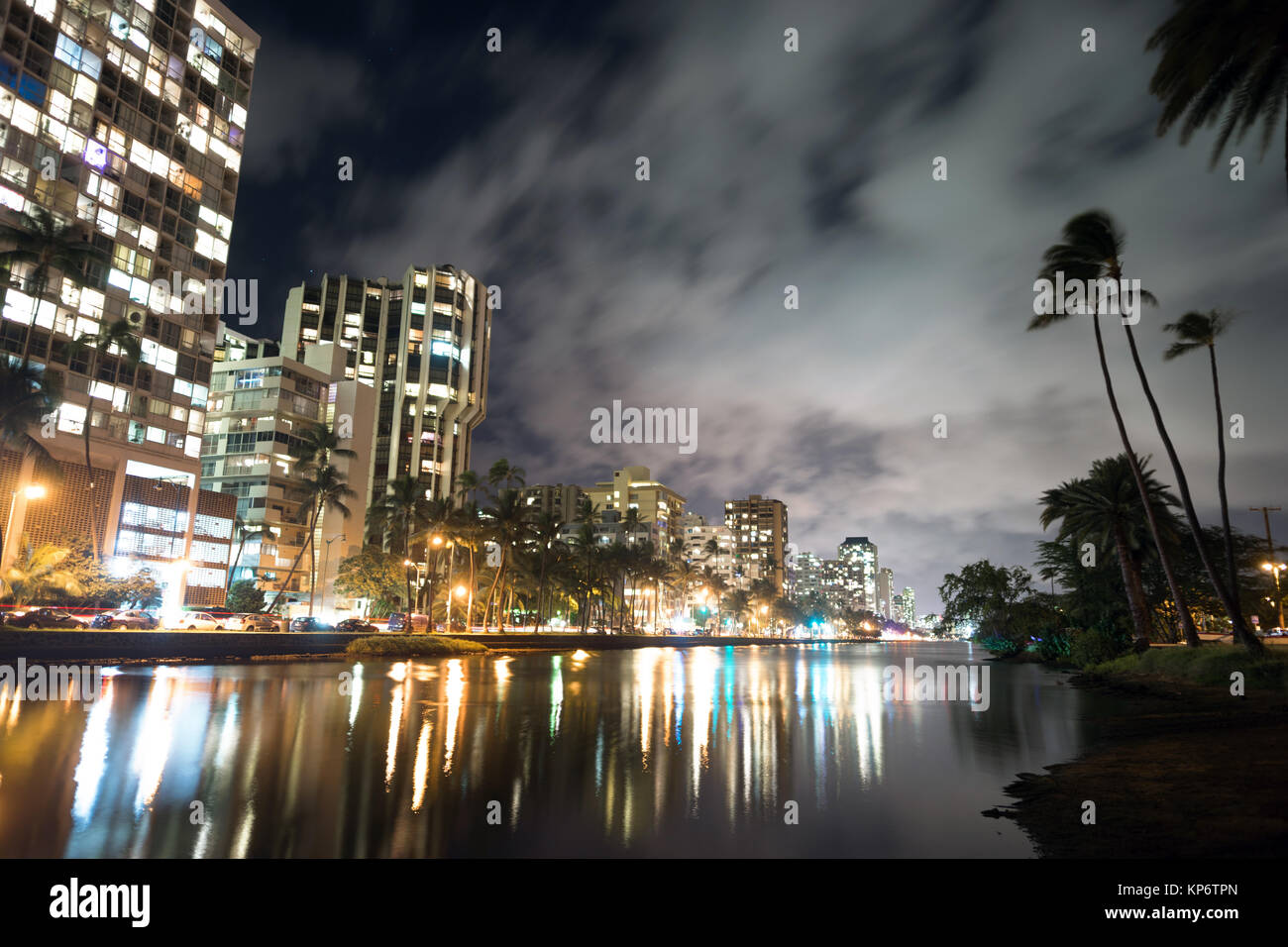 Waikiki Buildings Hotels Palms Architecture Kapahulu Avenue Ala Wai ...