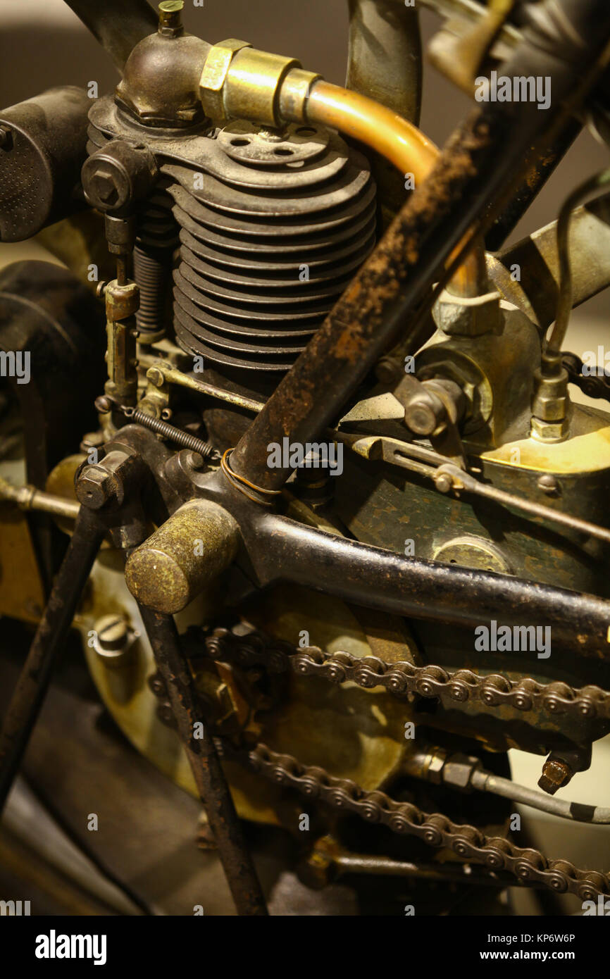 Vintage motorcycle engine Stock Photo - Alamy