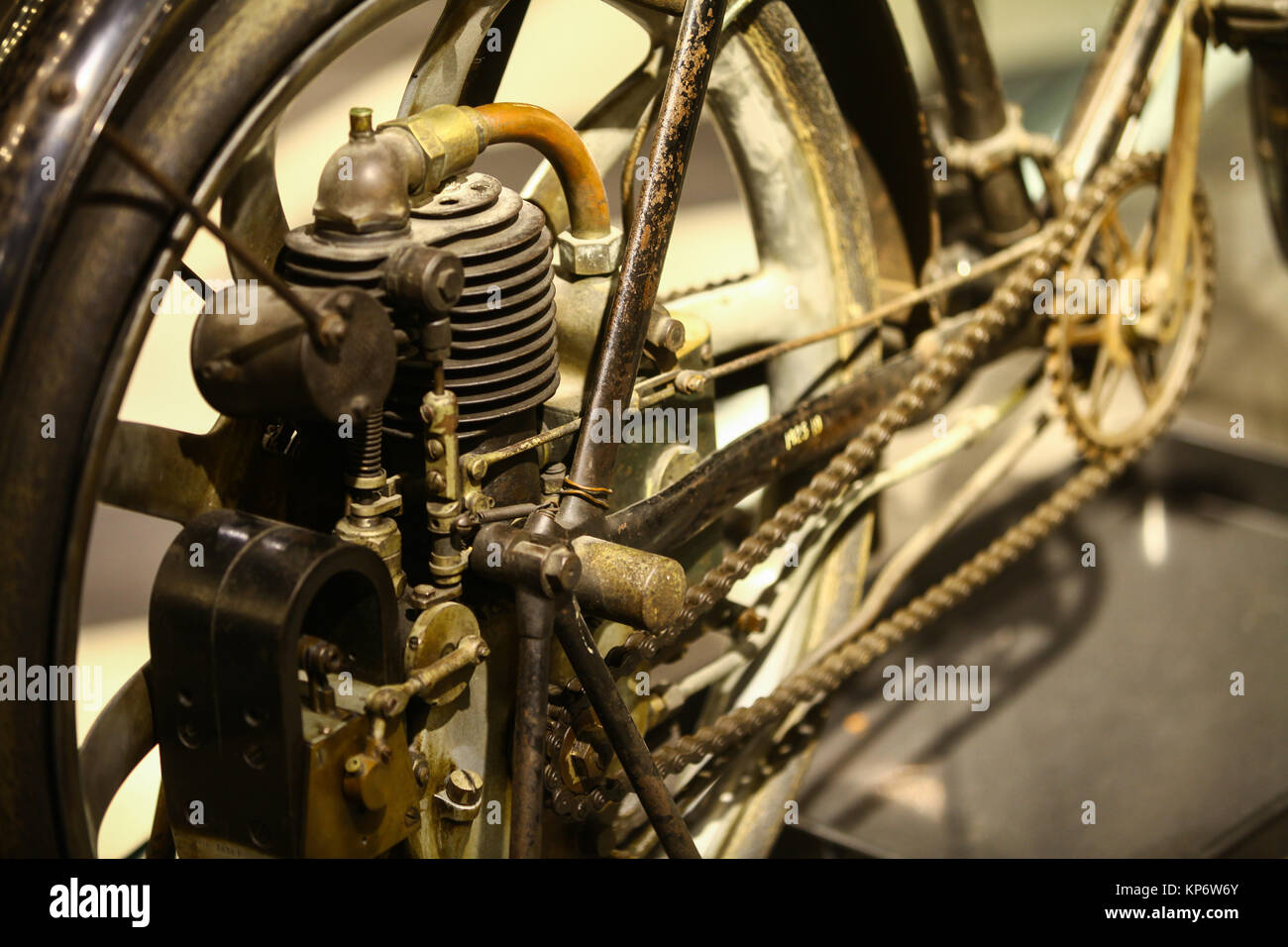 Vintage motorcycle engine Stock Photo - Alamy