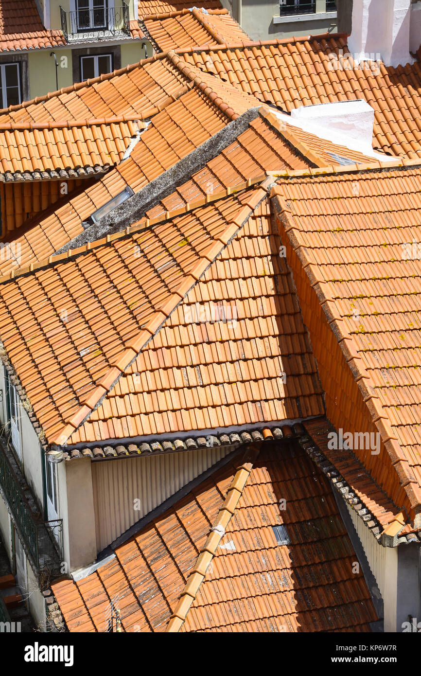 High angle view of rooftops Stock Photo - Alamy