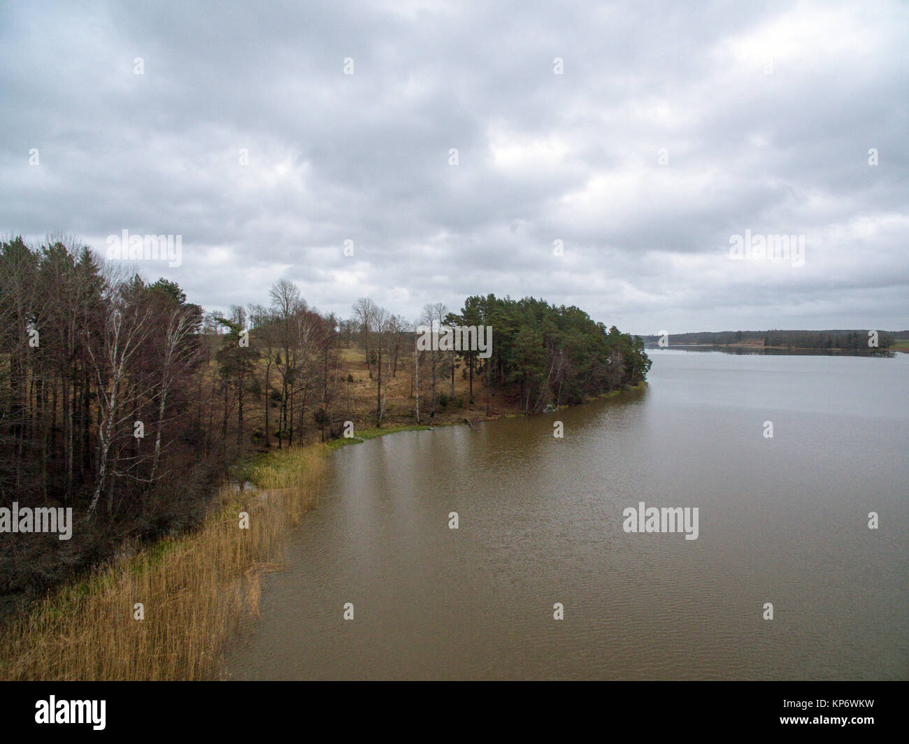 Land and lake Stock Photo - Alamy