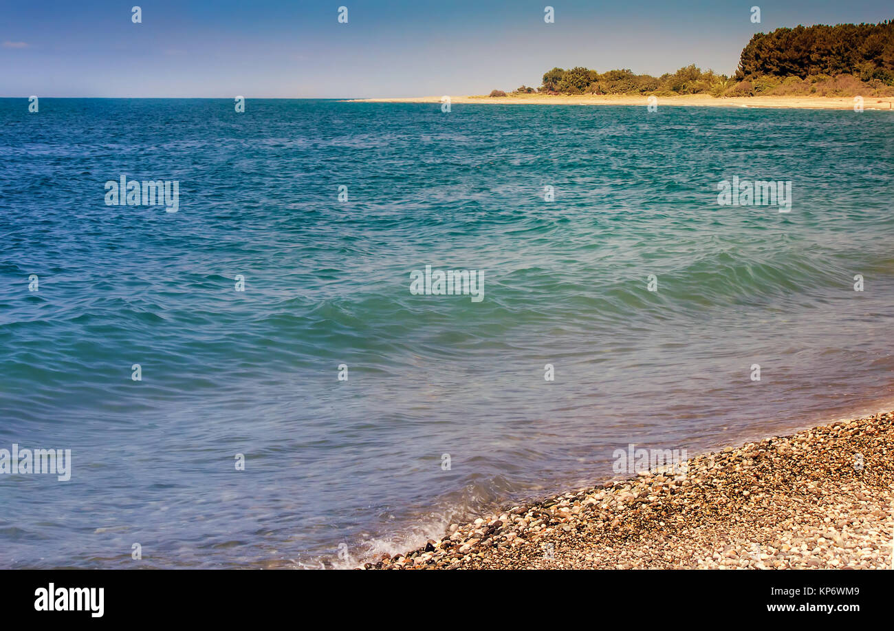 Landscape with sea views Stock Photo - Alamy