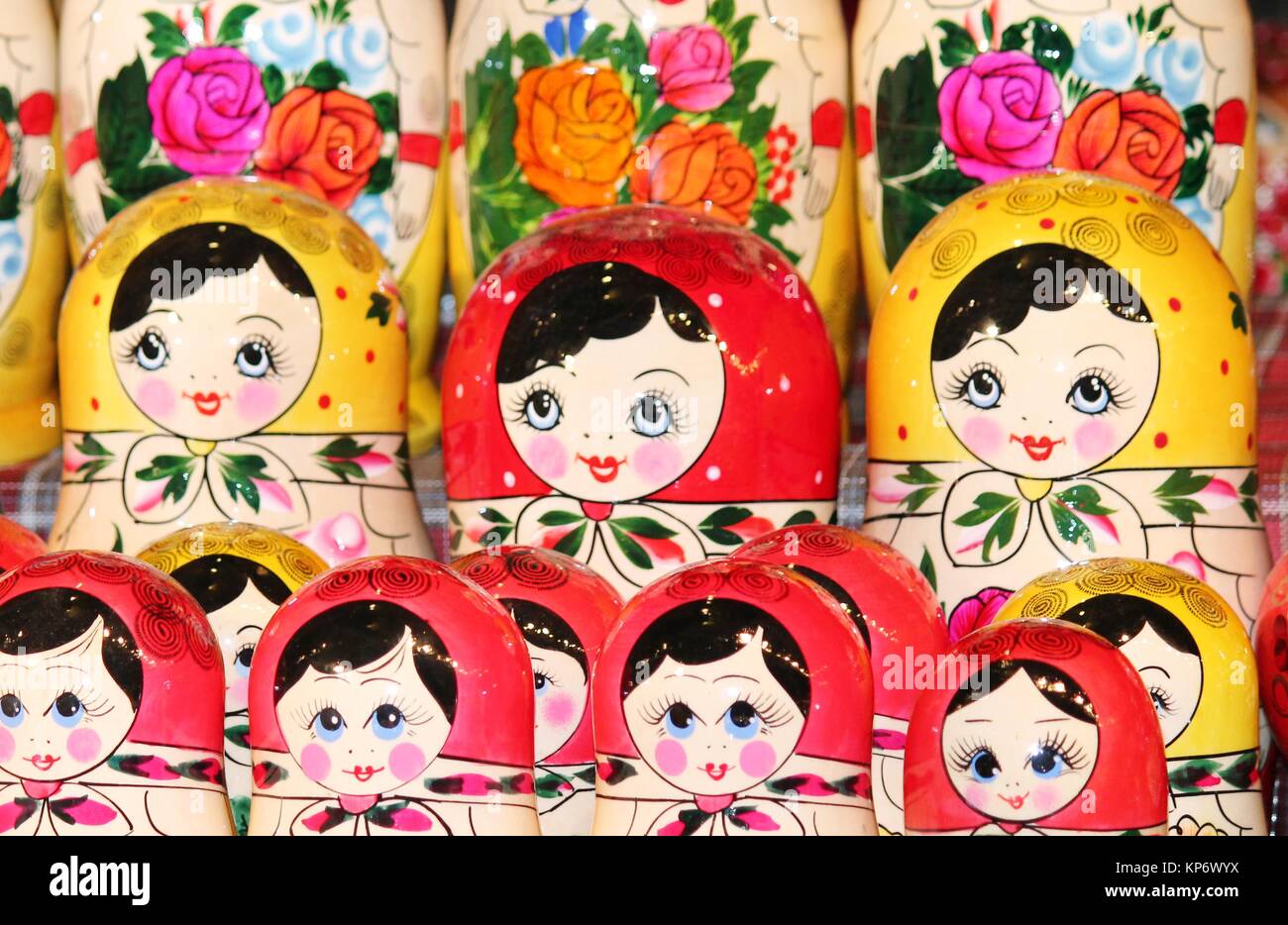 Russian Babushka doll at market Stock Photo - Alamy
