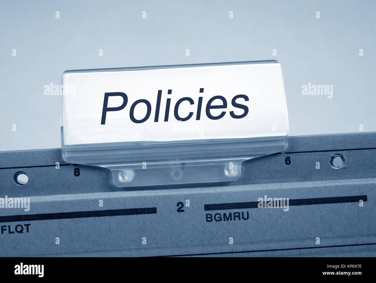 Policies Folder Register Index Stock Photo - Alamy