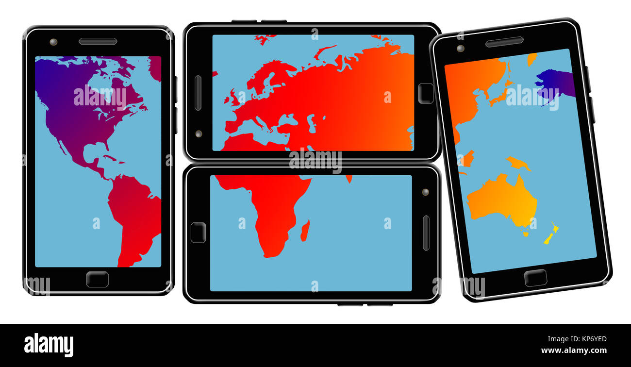 Planet phone bubble hi-res stock photography and images - Alamy