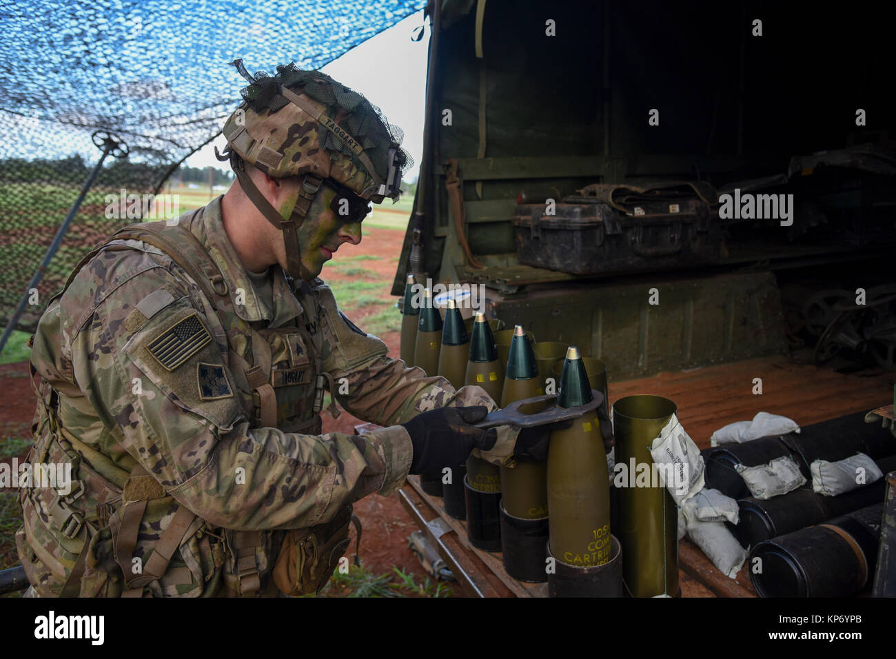 Sgt. John Taggart, an ammo team chief with 2nd Battalion, 11th Field ...