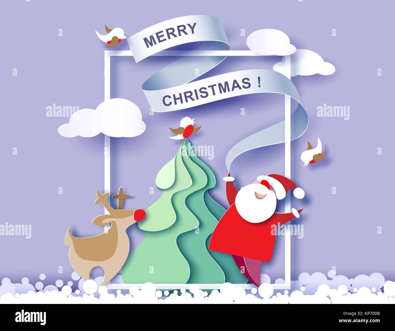 Merry Christmas card Stock Vector Image & Art - Alamy