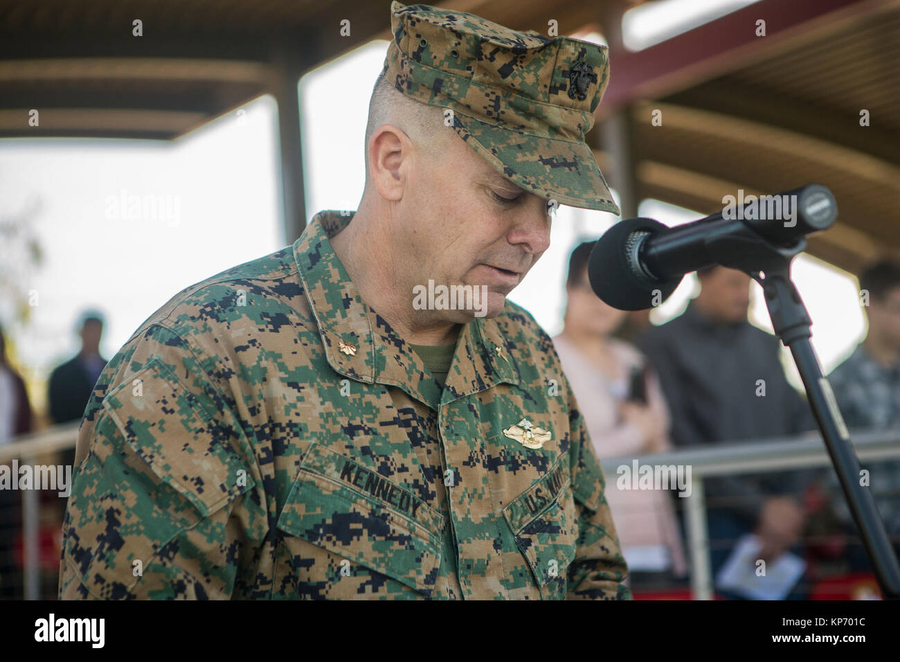 U.S. Navy Lt. Cmdr. Ronald Kennedy, the chaplain for 11th Marine ...