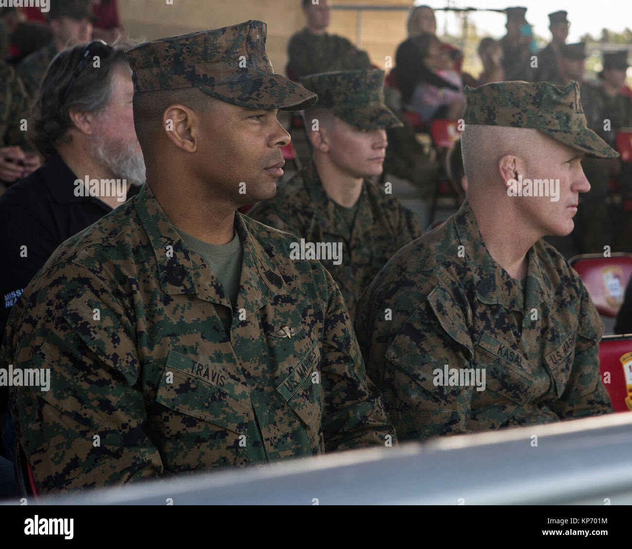 U.S. Marines Sgt. Maj. Lonnie Travis, sergeant major of the 1st Marine ...