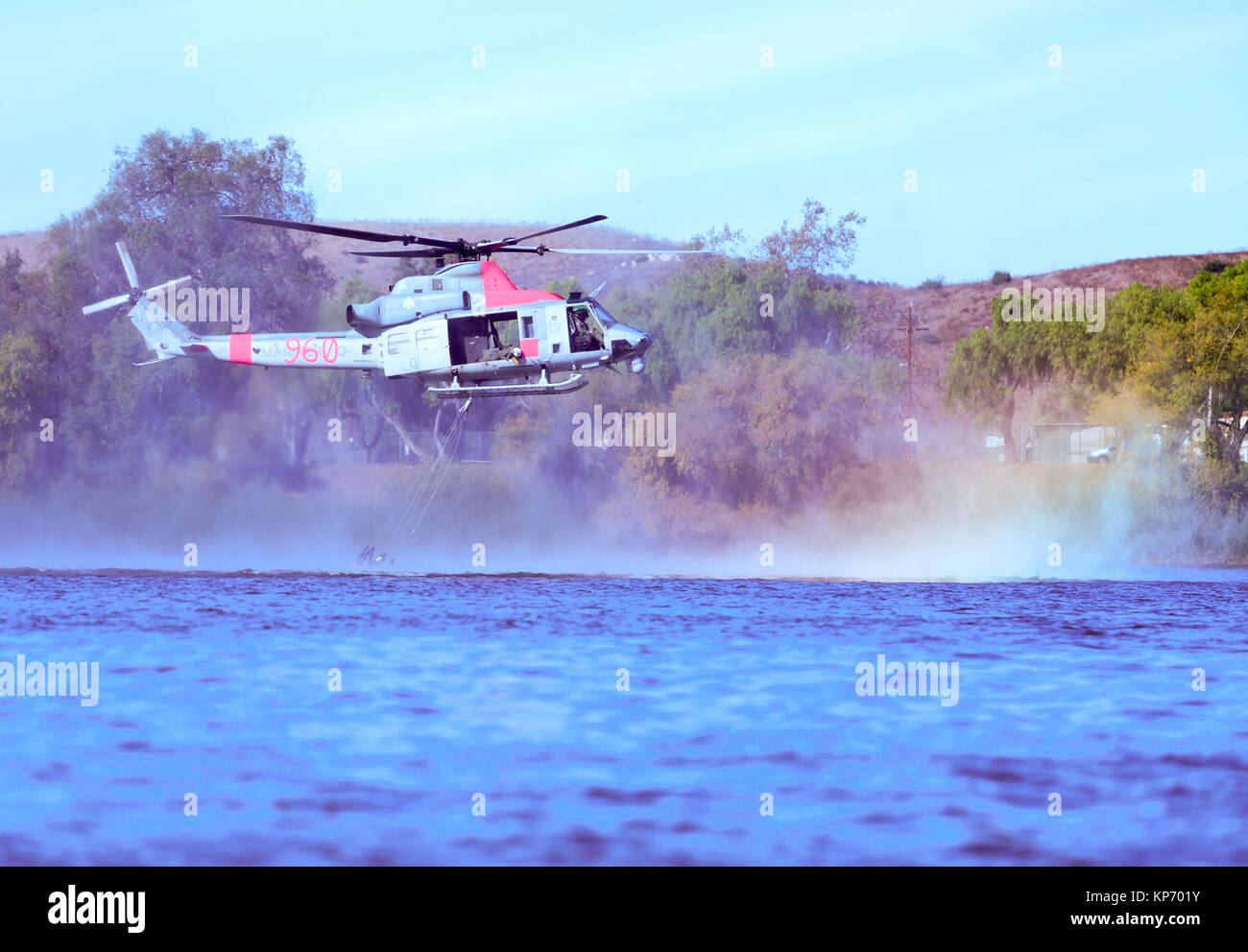 A UH-1Y Venom from Marine Light Attack Helicopter Squadron (HMLA) 267 ...