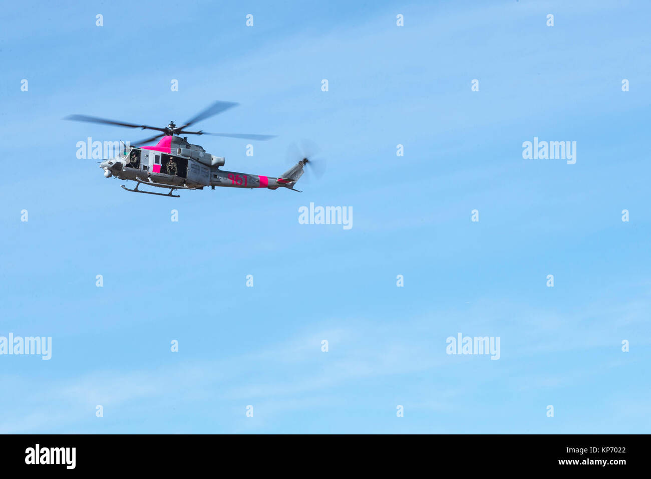 A UH-1Y Venom from Marine Light Attack Helicopter Squadron (HMLA) 267 ...