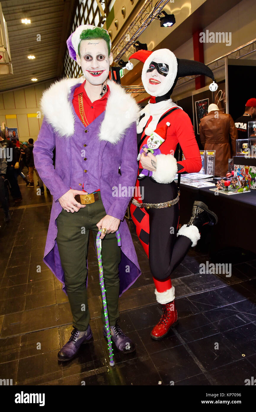Cosplayers Cosplayers pose during the German Comic Con 2017 at ...