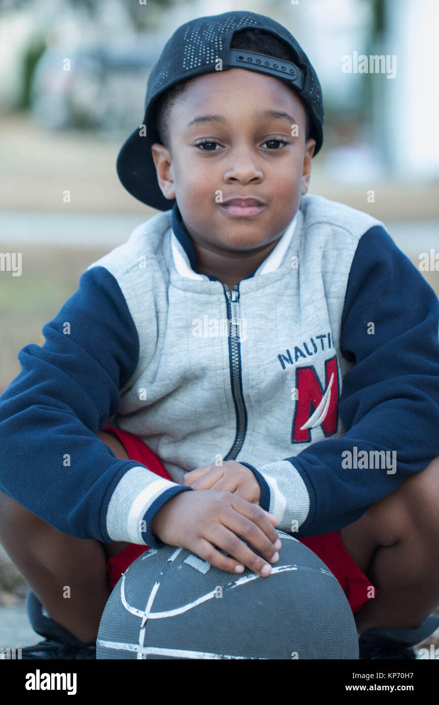 Brothers Playing Basketball Stock Photo - Alamy